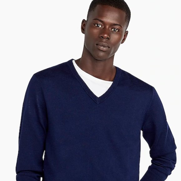 J. Crew | Sweaters | J Crew Vneck Cashmere Mens Sweater Charcoal Xl ...
